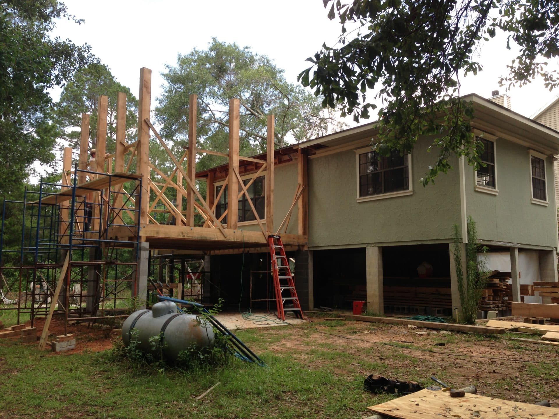 Timber Frame Additions • Grassroots Wood Co • Baldwin County, Alabama