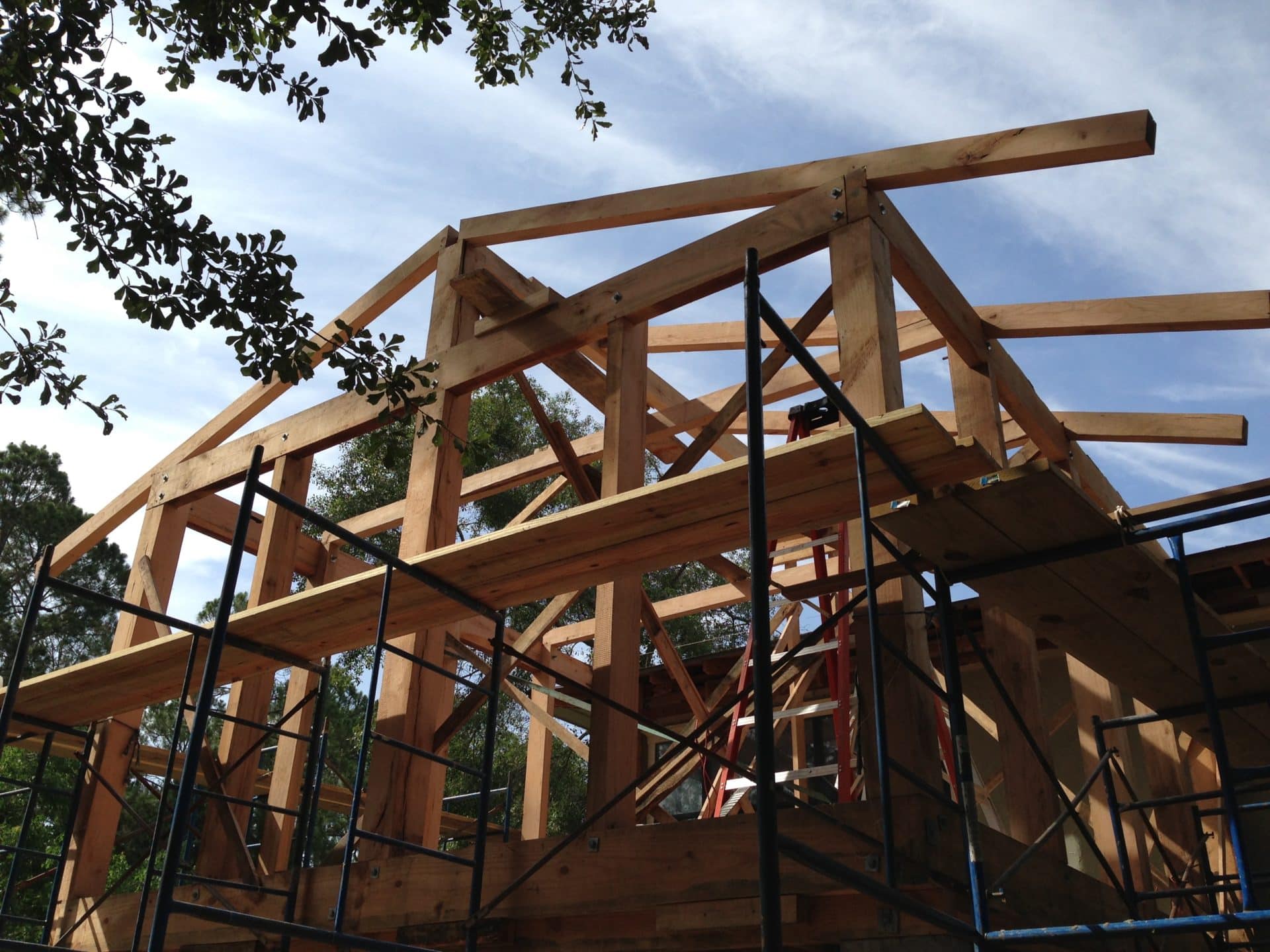 Timber Frame Additions • Grassroots Wood Co • Baldwin County, Alabama