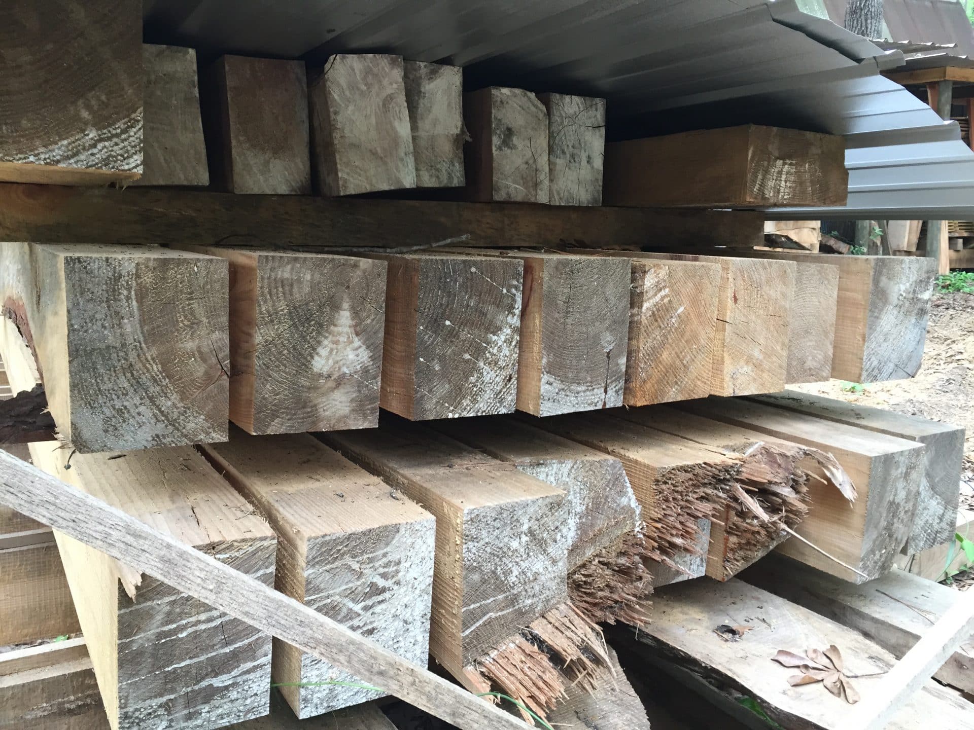 Crosscut Slabs & Lumber at Grassroots Wood Co. in Fairhope, Alabama