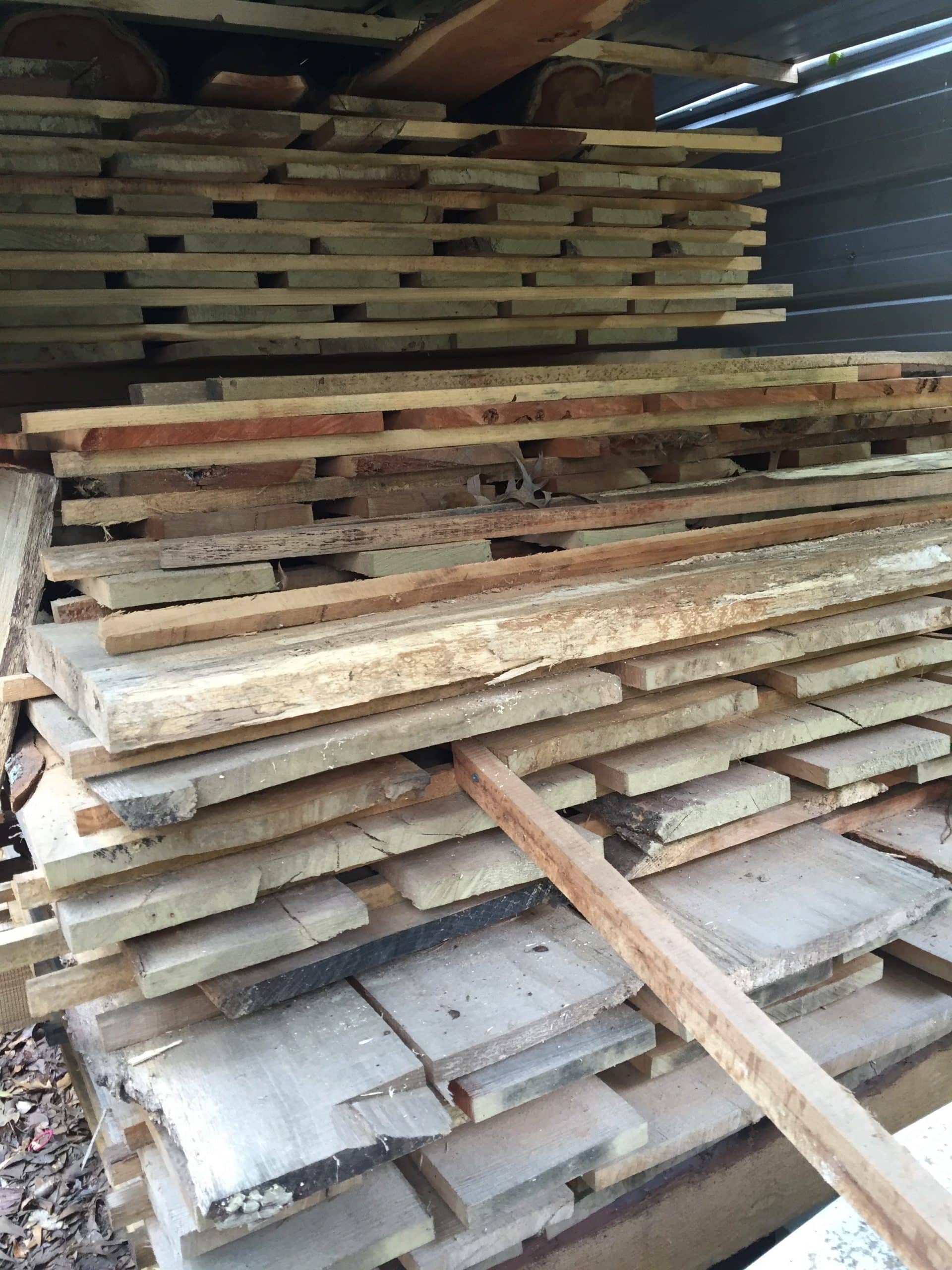 Crosscut Slabs & Lumber at Grassroots Wood Co. in Fairhope, Alabama